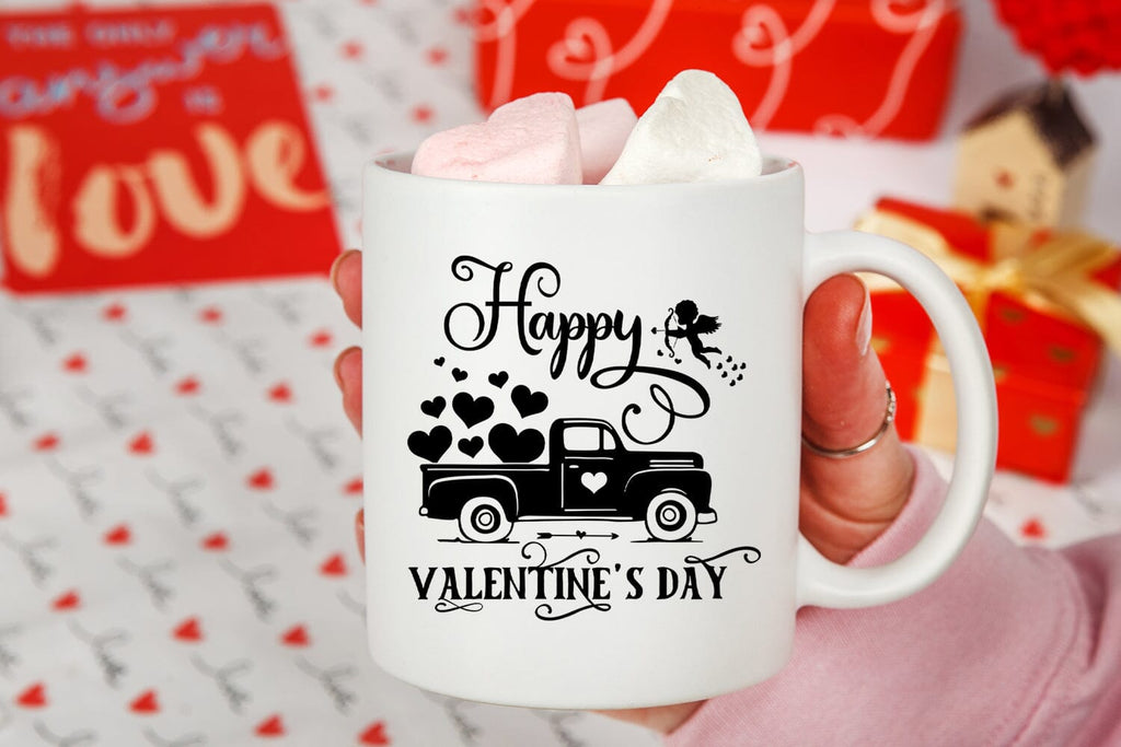 Happy Valentines Day SVG I Farmhouse Valentine Sign SVG - So Fontsy