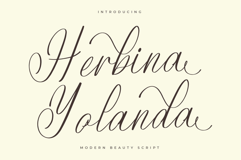 Herbina Yolanda - Modern Beauty Script - So Fontsy