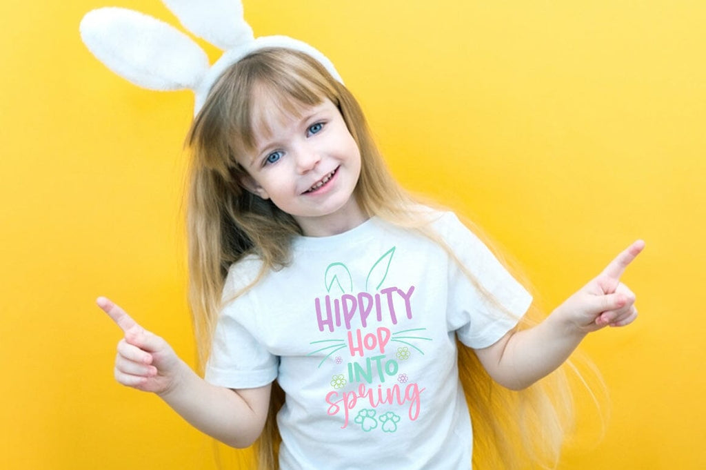 Hippity Hop Into Spring SVG Design - So Fontsy