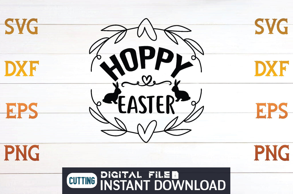 Hoppy Easter svg - So Fontsy