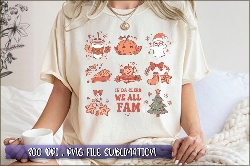 In Da Clerb We All Fam Sublimation - So Fontsy