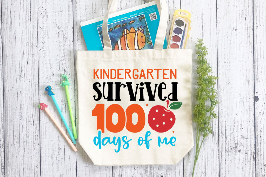 Kindergarten survived SVG Design - So Fontsy