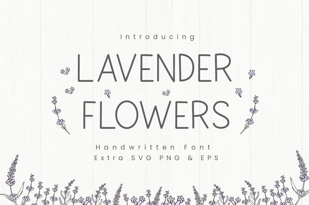 Lavender Flowers - So Fontsy