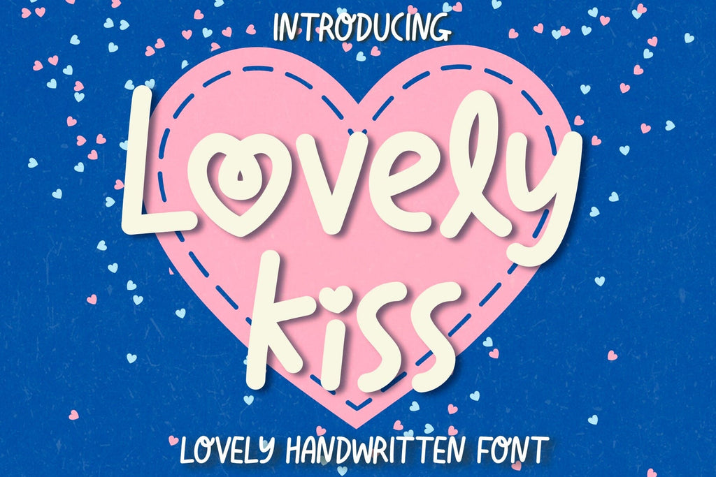 Lovely Kiss - Handwritten Font - So Fontsy