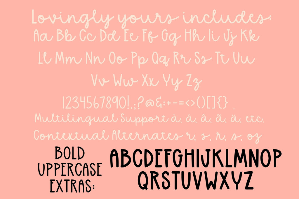 Lovingly Yours, Cute Handwritten Script Font - So Fontsy