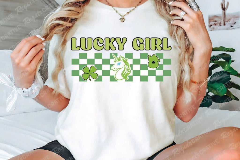 Lucky Girl Svg Design So Fontsy