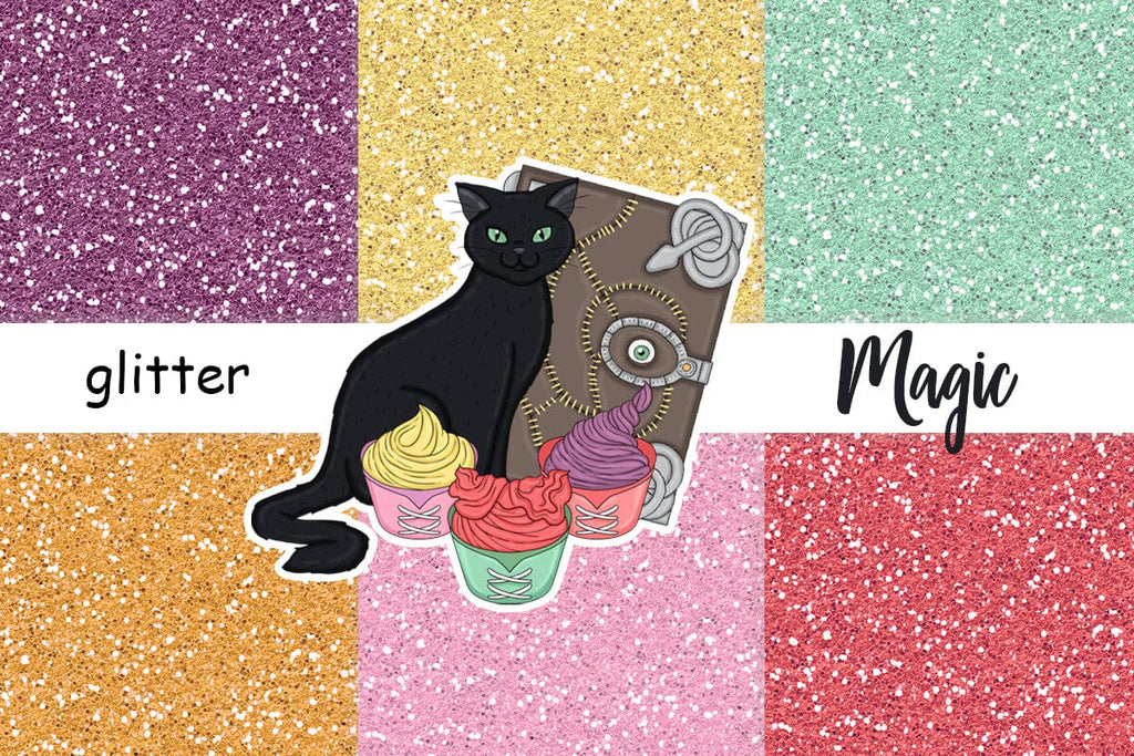 Magic GLITTER Halloween , Fall Pumpkin clipart - JPEG files - So Fontsy