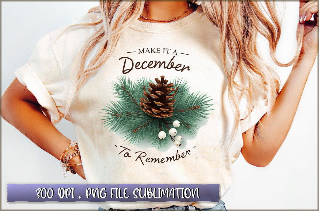 Make it a december to remember Sublimation - So Fontsy
