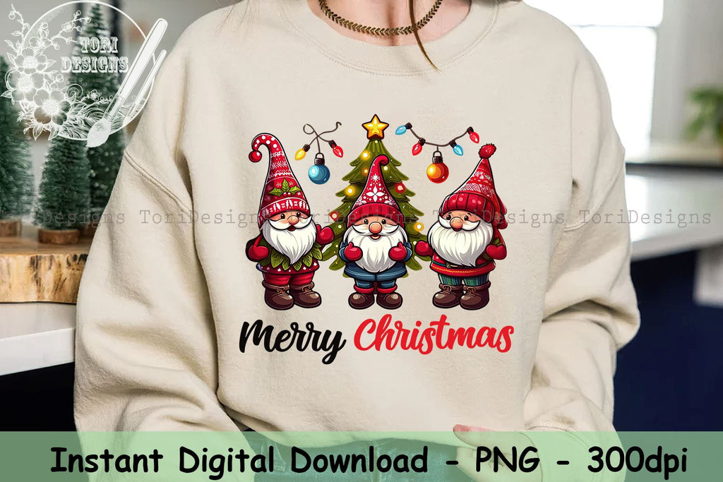 Merry Christmas Gnomes Png, Gnomes Design, Christmas Sublimation ...
