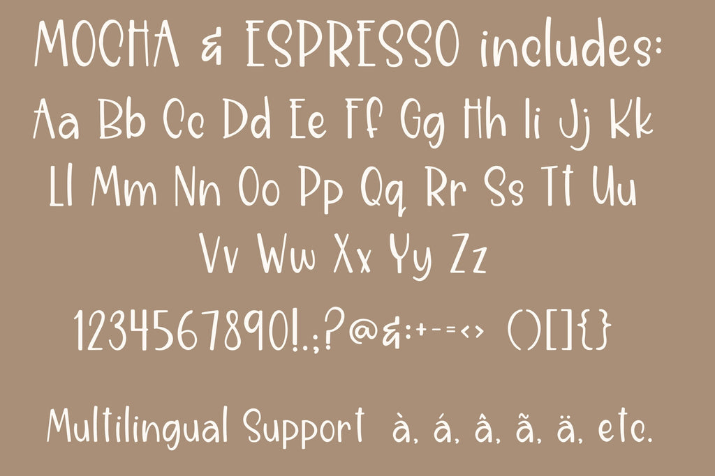 Mocha & Espresso , Fun Handwritten Font for Cricut - So Fontsy