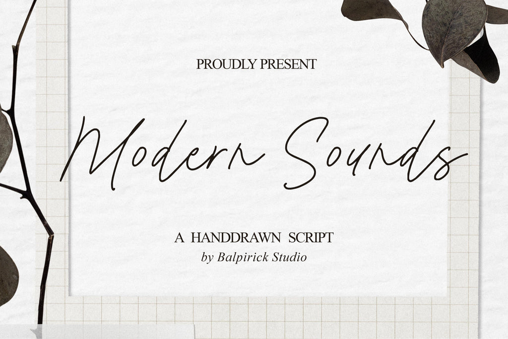 Modern Sounds Monloline Script Font - So Fontsy