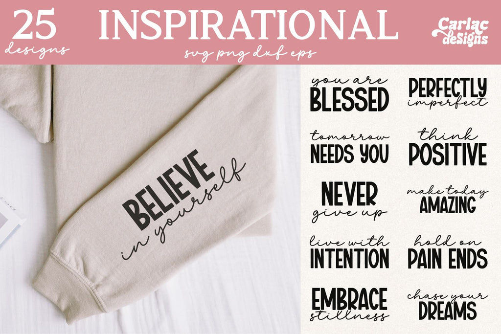 Motivational and Inspirational Bundle - So Fontsy