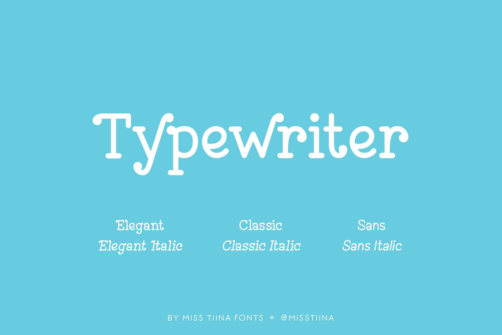 MTF Typewriter - So Fontsy