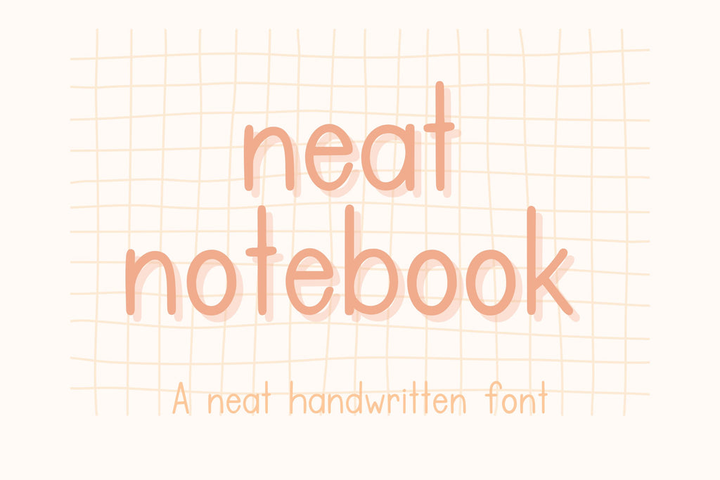 Neat Notebook, Neat Handwritten Font - So Fontsy
