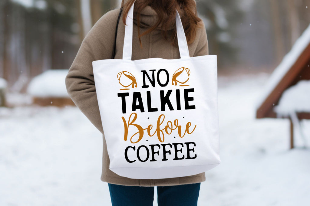 No talkie before coffee SVG design - So Fontsy