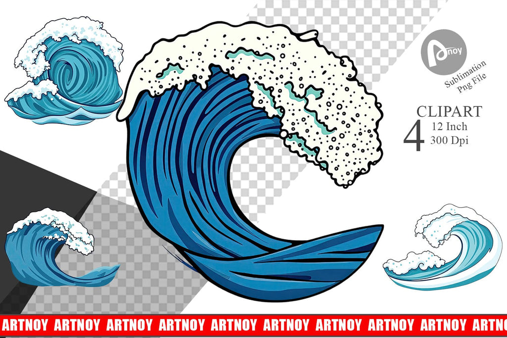 Ocean Wave Clipart - So Fontsy