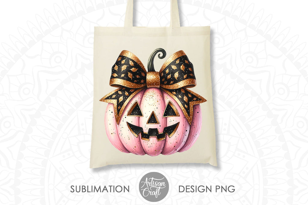Pink Halloween Watercolor Clipart | So Fontsy
