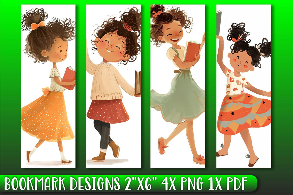 Playful Watercolor Bookmarks for Kids - So Fontsy