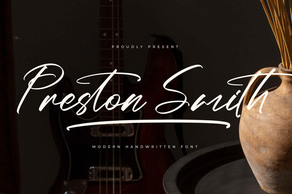Preston Smith - Modern Handwritten Font - So Fontsy