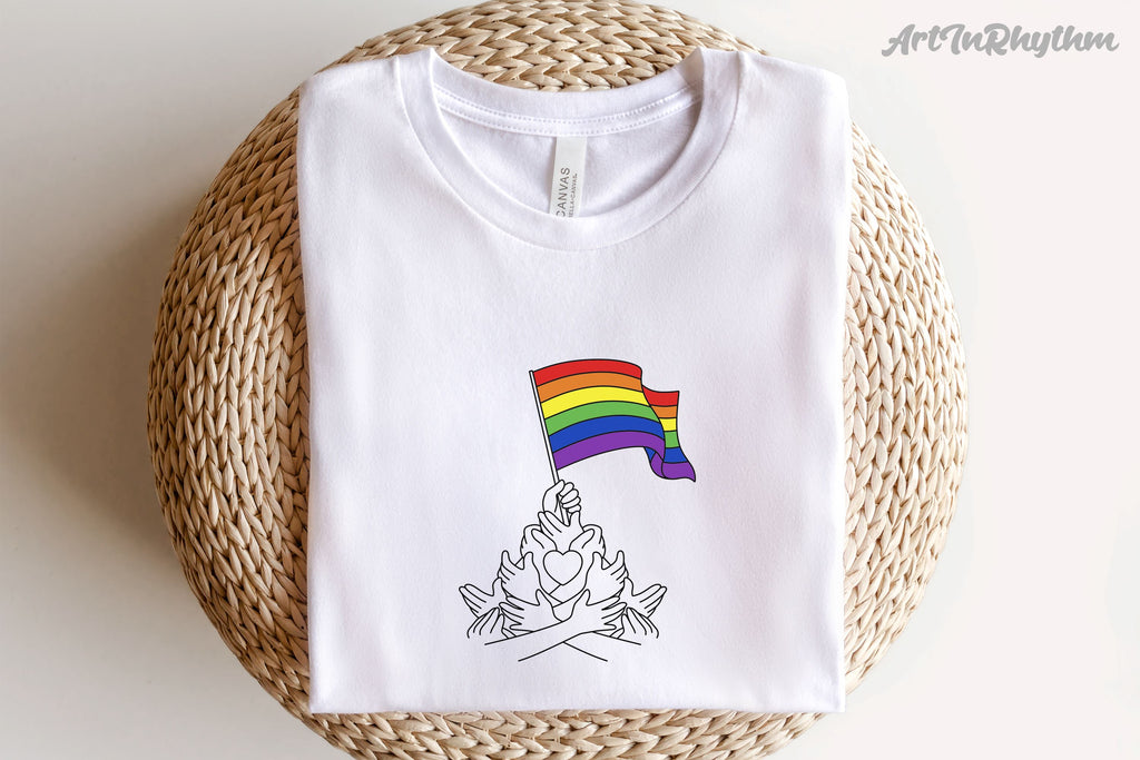 Rainbow Flag Svg, Gay Pride Svg, Equality Svg, LGBTQ Svg - So Fontsy