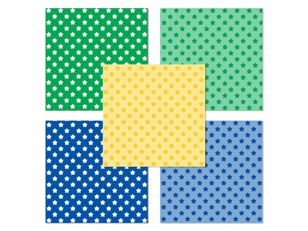 Rainbow Stars Digital Paper Pack - So Fontsy