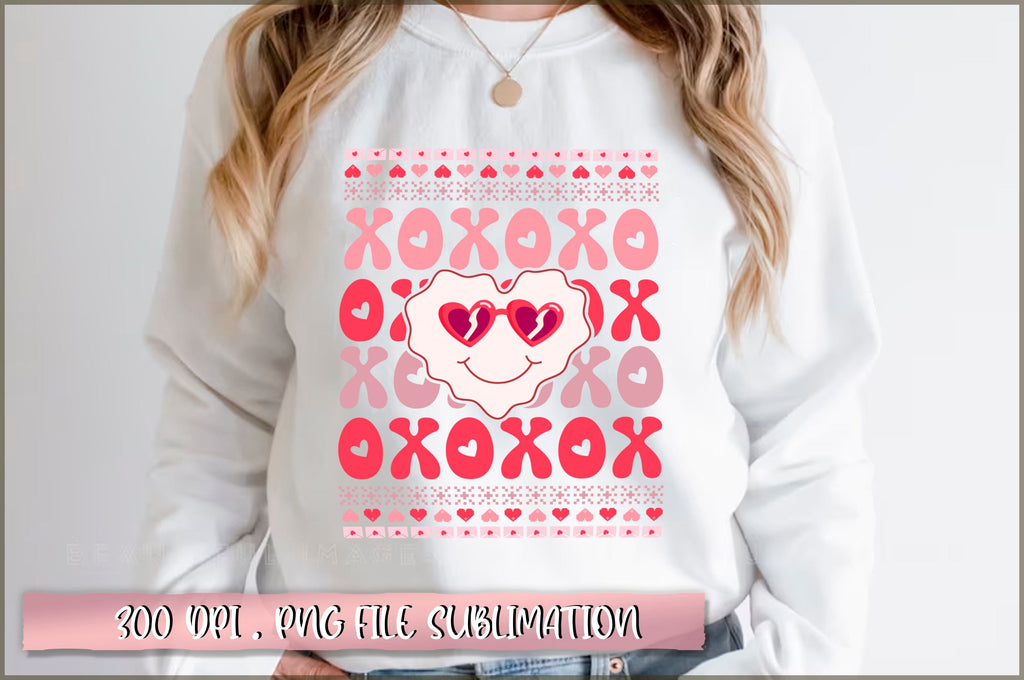 Retro Valentines Ugly Sweater Bundle - So Fontsy
