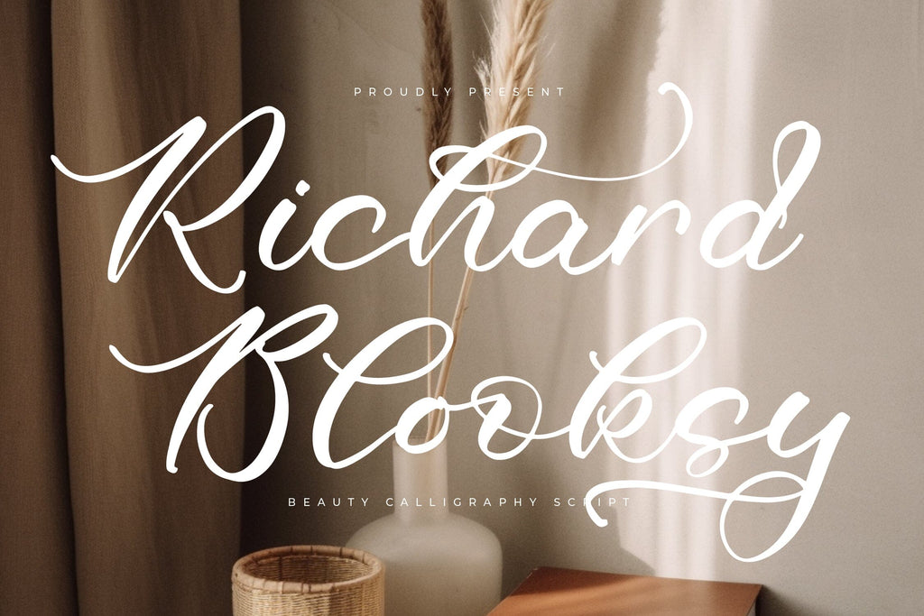 Richard Blooksy - Beauty Calligraphy Script - So Fontsy