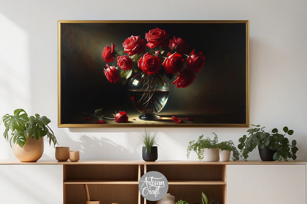 Rose Frame TV art, Valentine screensaver | So Fonsty - So Fontsy