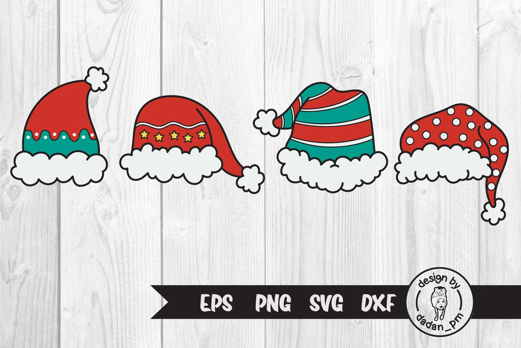 Santa Hat Svg, Christmas Hat Svg, Elf Hat Svg - So Fontsy