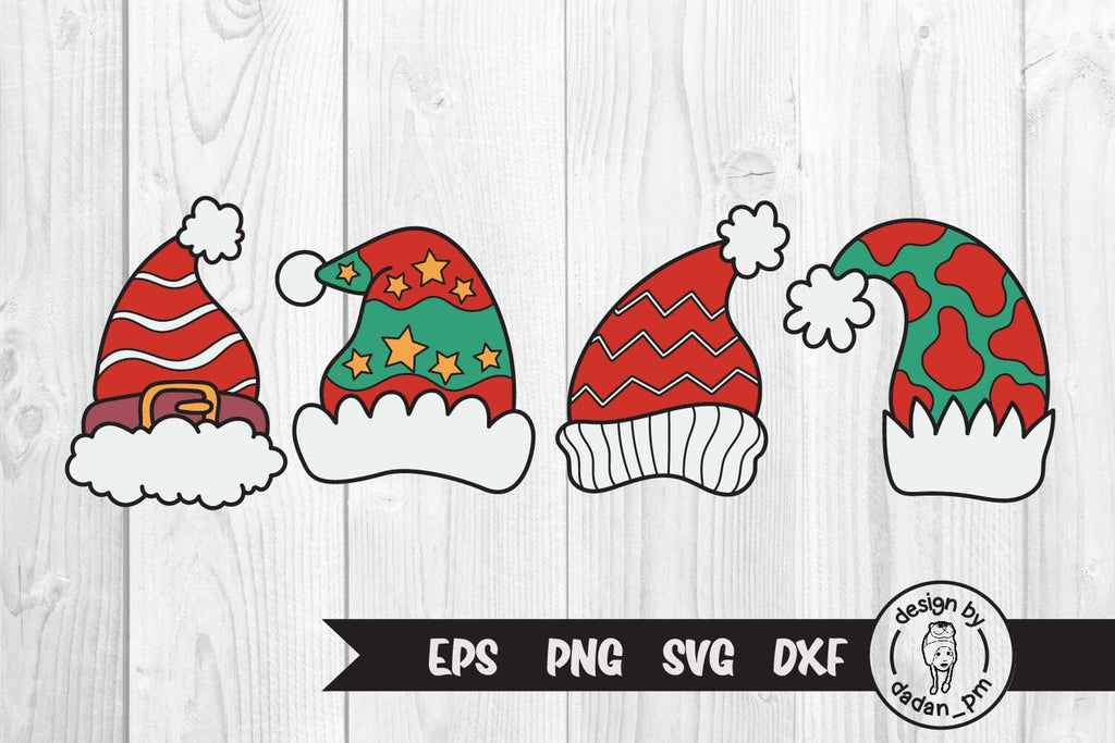 Santa Hat Svg, Christmas Hat Svg, Elf Hat Svg - So Fontsy