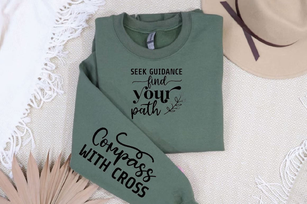 Seek guidance find your path Sleeve SVG Design, Christian Sleeve SVG ...