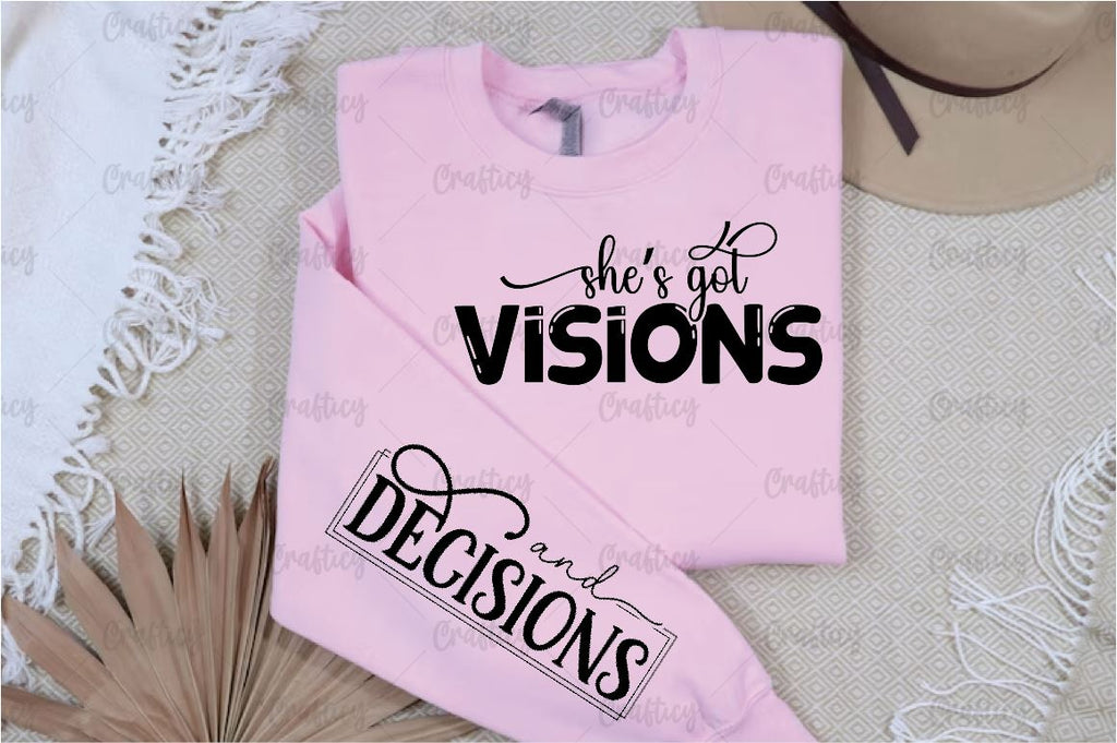Shes got visions Sleeve SVG Design - So Fontsy