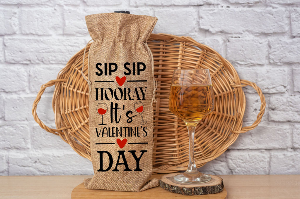 Sip sip hooray its valentines day SVG design - So Fontsy