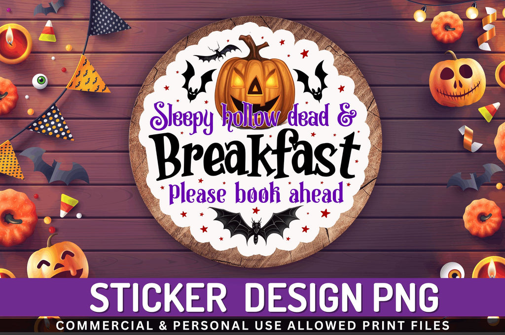Sleepy hollow dead & Stickers Design - So Fontsy