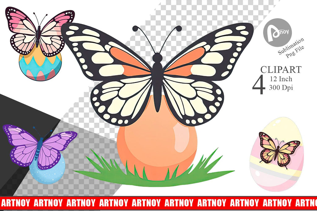 Spring Butterfly Clipart - So Fontsy