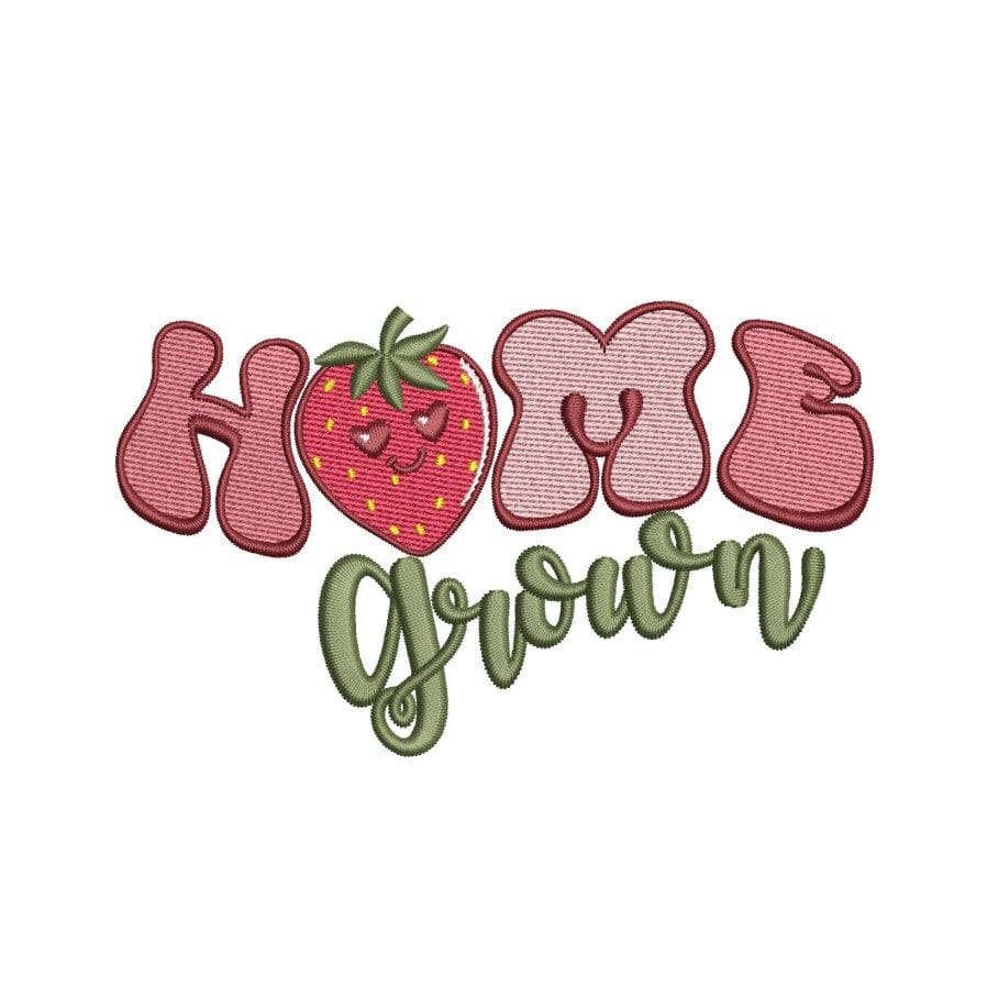 Strawberry Machine Embroidery Design, 3 sizes, Instant Download - So Fontsy