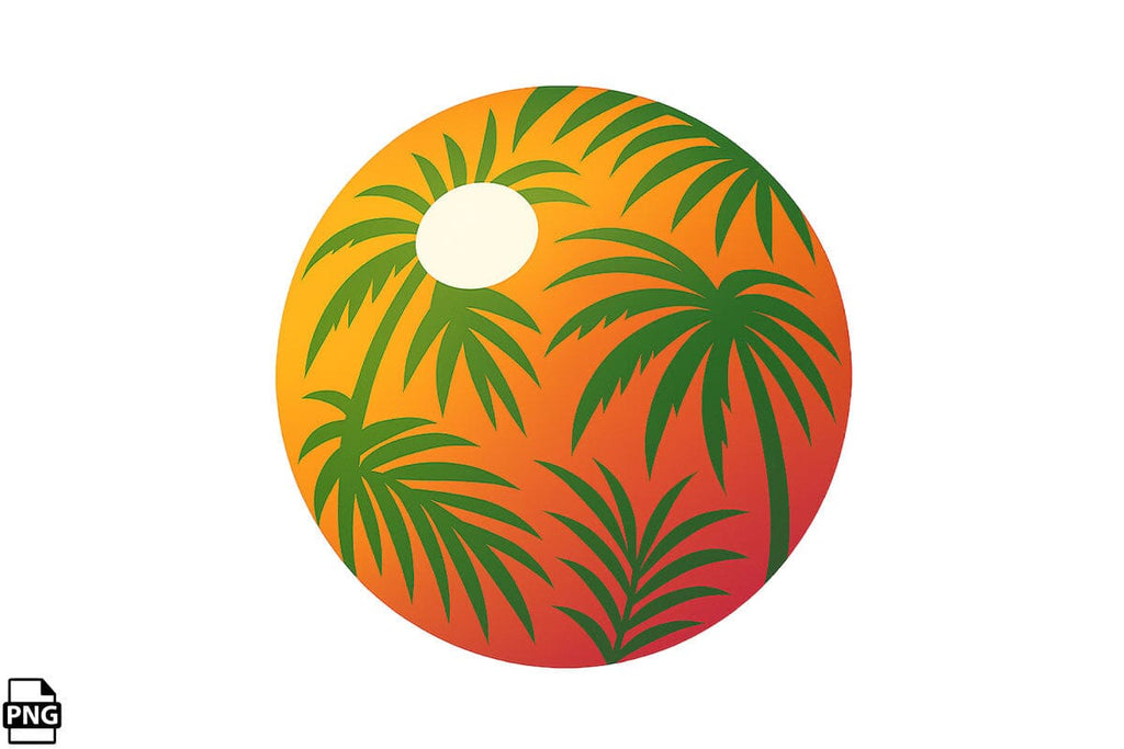 Summer Beach Ball PNG Clipart Bundle Printable File - So Fontsy