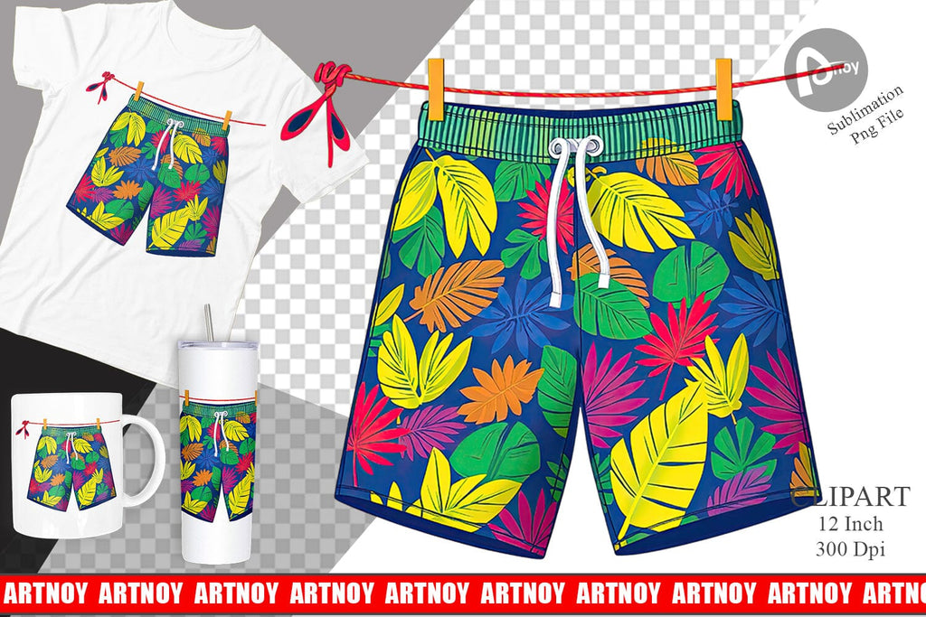 Swim Trunks Clipart - So Fontsy