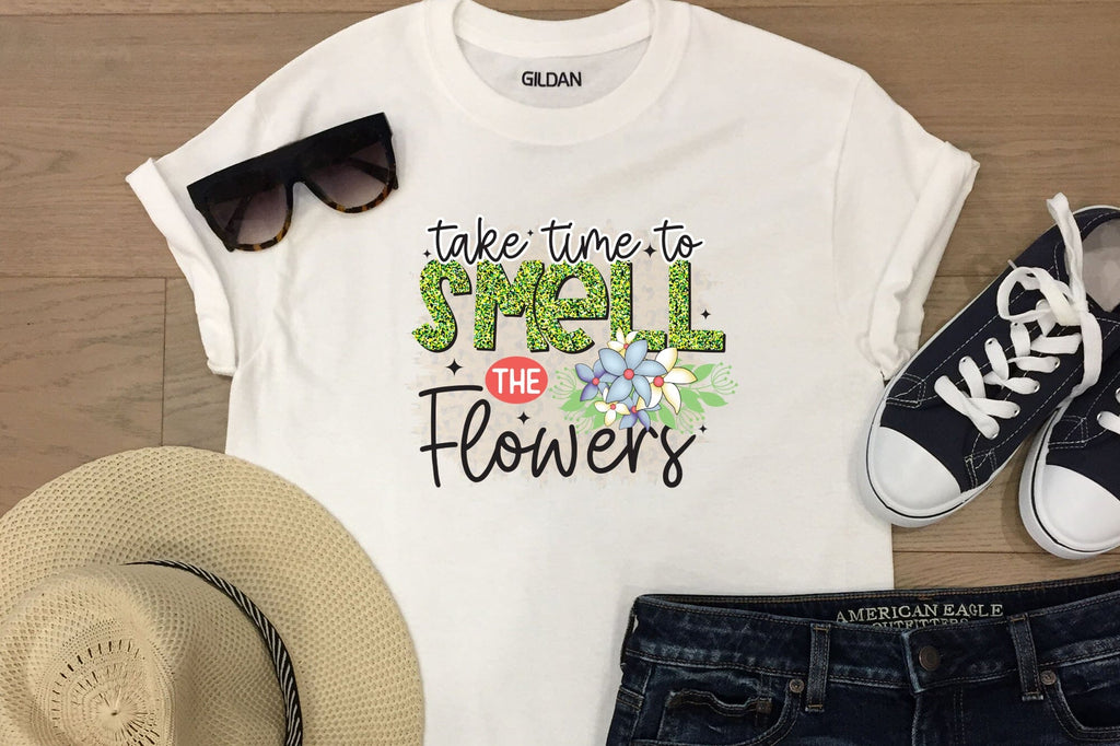 Take Time to Smell the Flowers, Mental Health PNG - So Fontsy
