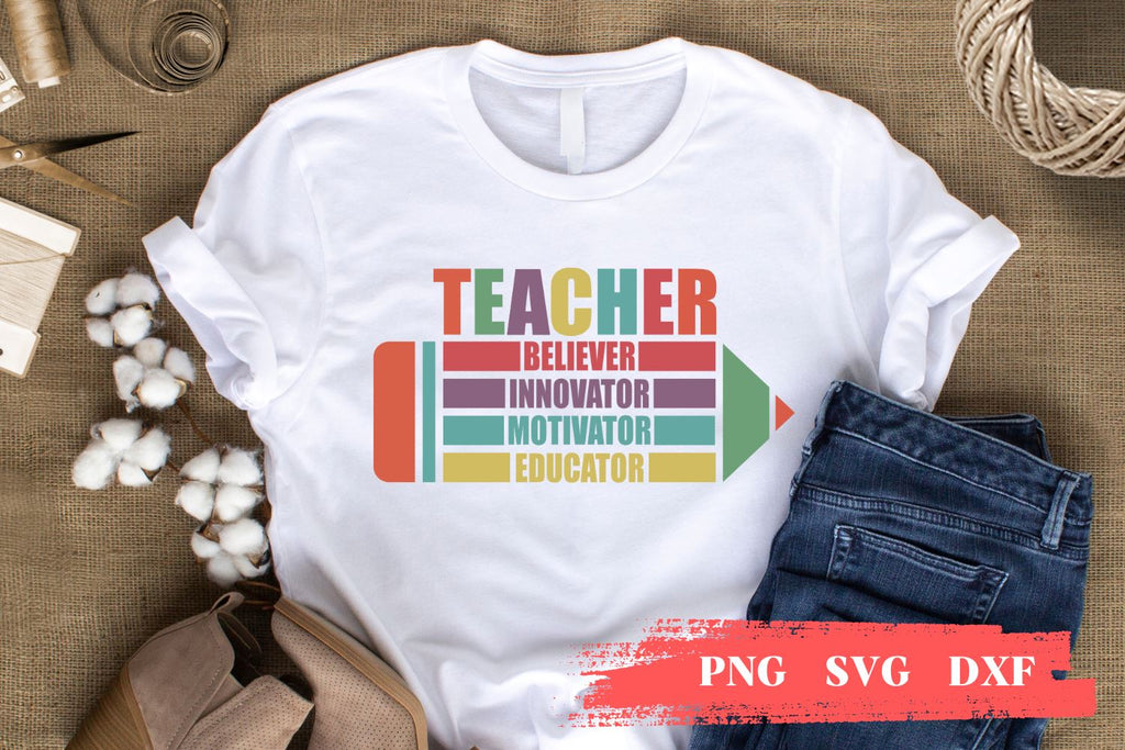 Teacher Inspiration Quote SVG Cut File for Cricut - So Fontsy