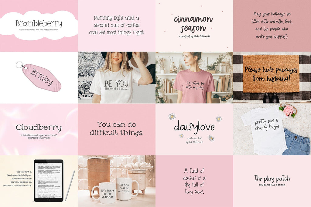 The Goodnotes Fonts Mega Bundle, Volume 2 - So Fontsy