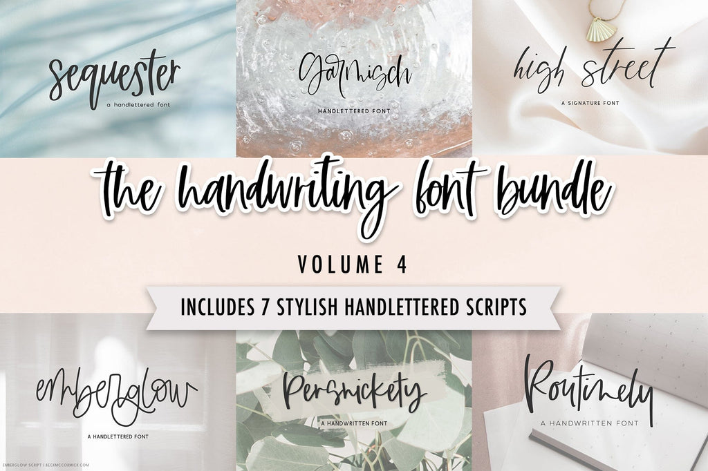 The Handwriting Font Bundle, Volume 4 - So Fontsy