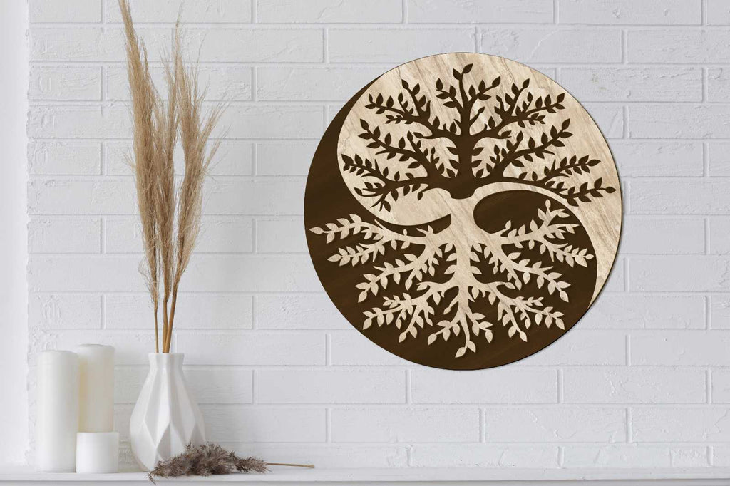 TREE Wall Panels SET, Decorative Template - So Fontsy