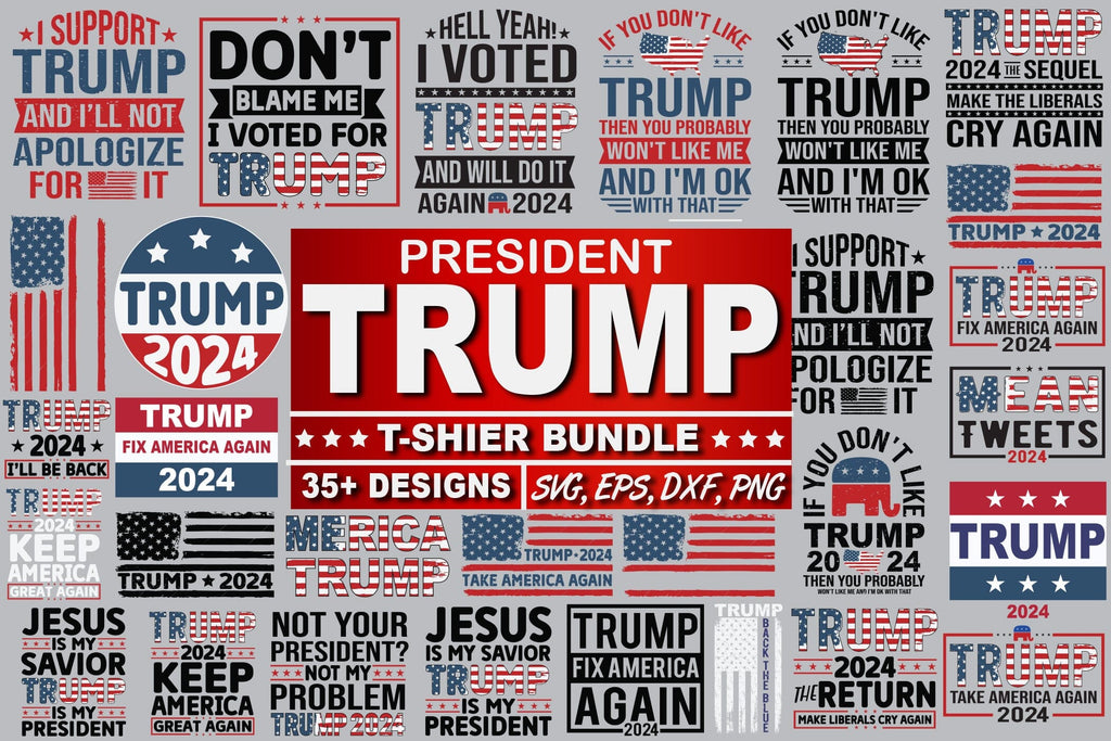 Trump 2024 svg bundle, Trump Quote bundle, Trump President,I voted ...