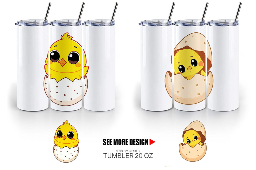 Tumbler Easter Chick - So Fontsy