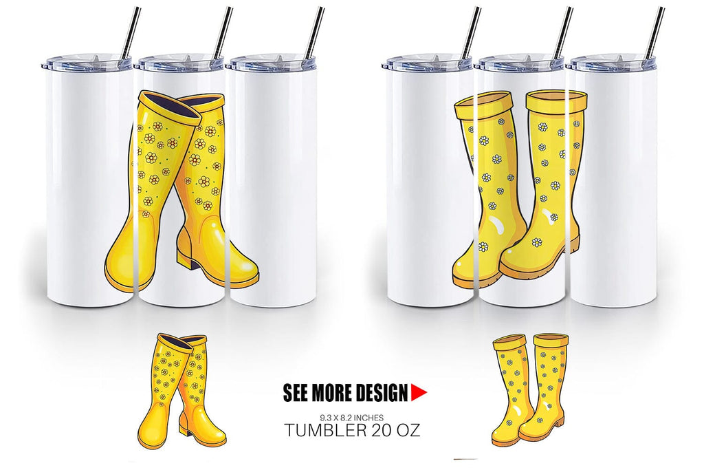 Tumbler Spring Rain Boot - So Fontsy
