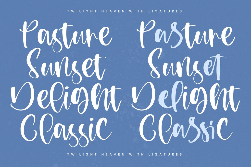 Twilight Heaven - Handwritten Script Font - So Fontsy