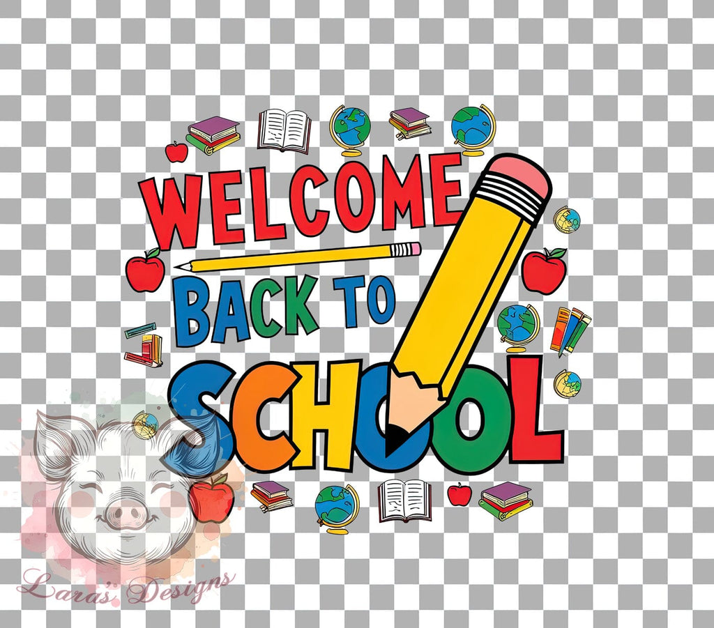 Welcome Back To School Png, Retro Teacher Png, Back to School Png ...