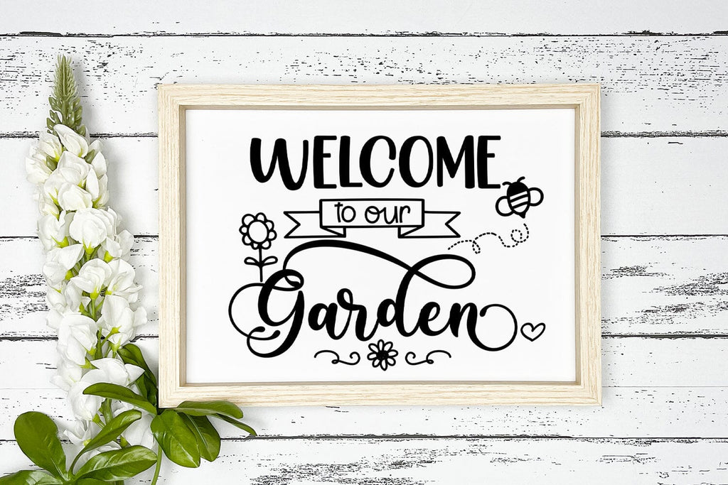 Welcome to Garden SVG I Spring Sign SVG I Spring Quote SVG - So Fontsy