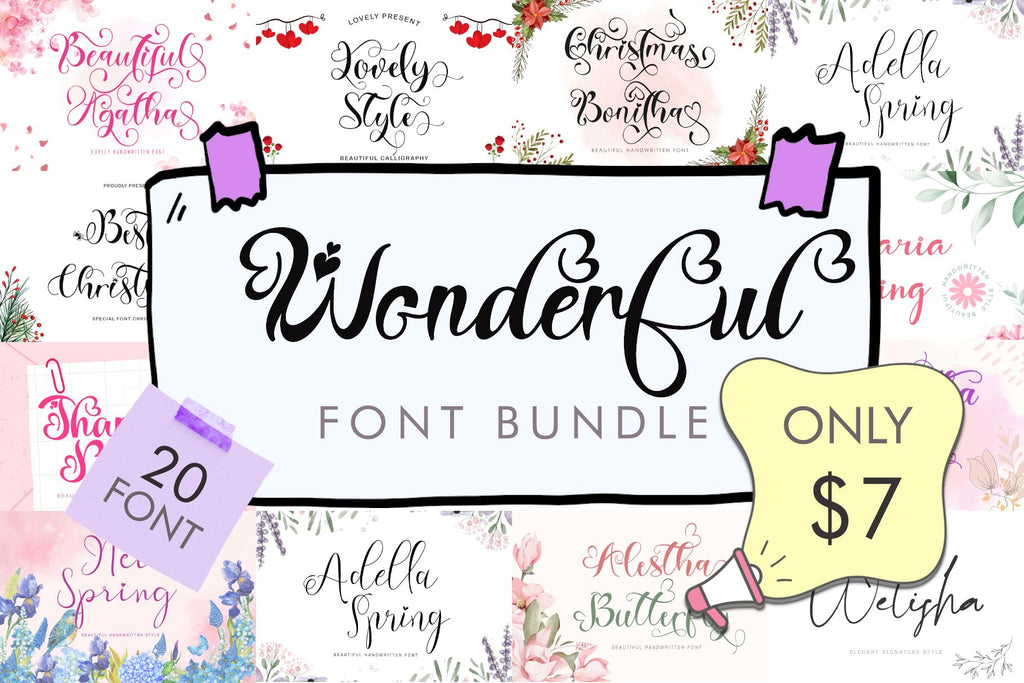 Wonderful Font Bundle - So Fontsy